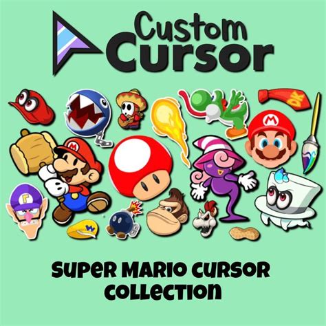 Super Mario Cursor Collection Cover Super Mario Mario Super