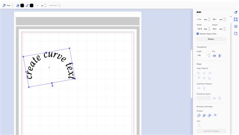 How To Create Curve Text In Canvasworkspace Creative Fabrica