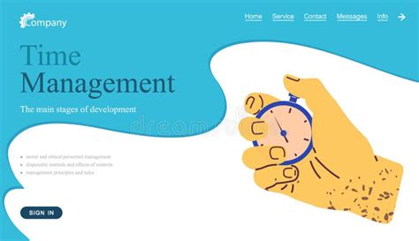 Time Management Workflow Organization Website Person Holding Timer