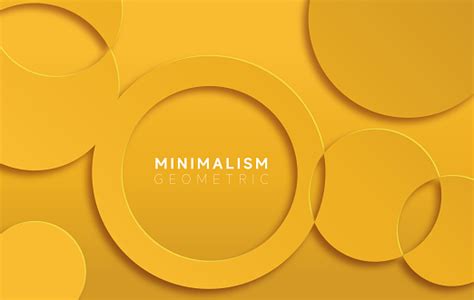 추상 노란색 페이퍼컷 스타일 원 기하학적 배너 패턴 배경 3차원 형태에 대한 스톡 벡터 아트 및 기타 이미지 3차원 형태 곡선 기하 도형 Istock