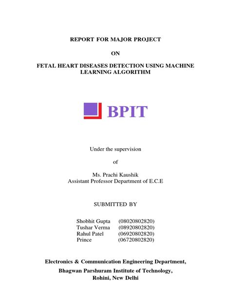 Major Project Report 1 Pdf Statistical Classification Machine Learning