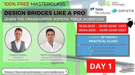 learn grasshopper on linkedin grasshopper sofistik teklastructures paarametricdesign webinar…