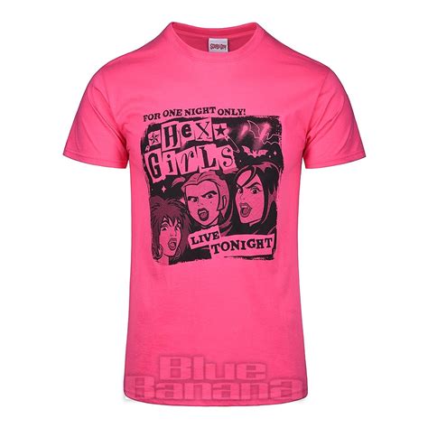 Official Hex Girls In Diretta Stasera Maglietta Rosa Blue Banana