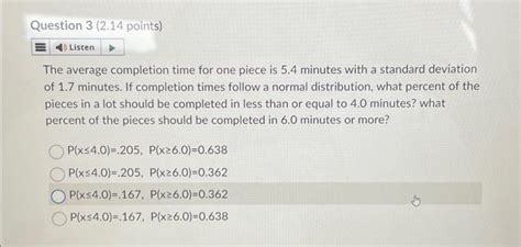 solved question 3 2 14 points listen the average