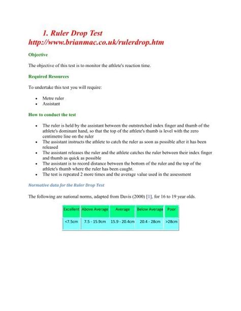 1 Ruler Drop Test Ukrulerdrophtm