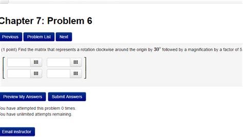 Solved Find The Matrix That Represents A Rotation Clockwise