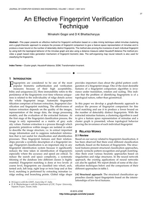 [pdf] an effective fingerprint verification technique