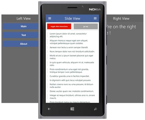 slide menu in windows phone 8 stack overflow