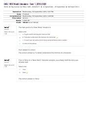 Self Quiz Unit Pdf Self Quiz Unit ENGL World Literature Term