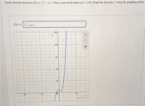 solved verify that the function f x x3−x 3 has a zero in