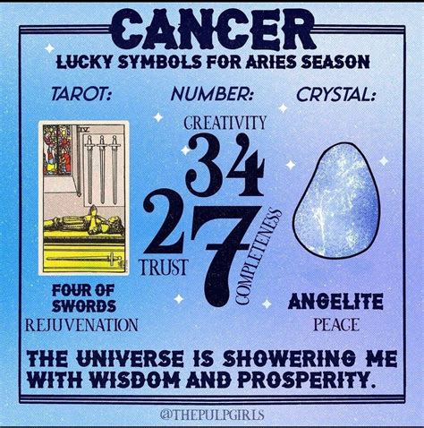 Cancer Season Positive Affirmations Artofit