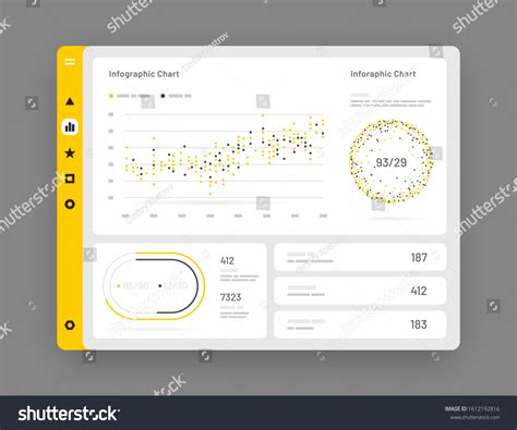Web App Dashboard Ui Ux Kit Stock Vector Royalty Free Shutterstock