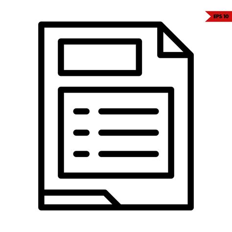File Line Icon 25557638 Vector Art At Vecteezy