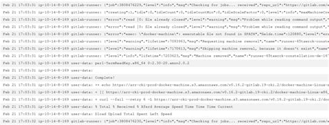 Dockermachine Gitlab Runner Is Started Before Installation Is Finished · Issue 703 · Cattle