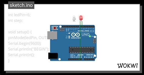 Breathing Led For Loop Wokwi Esp32 Stm32 Arduino Simulator