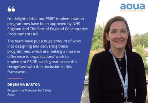 Aquas Psirf Implementation Programmes Accepted Onto Prestigious Framework Aqua