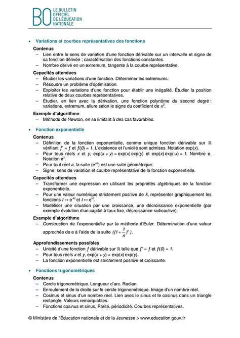 Programme ère Spé Math Python Lycée