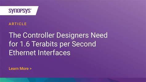 Exploring 1 6tbps Ethernet Mac And Pcs Ip Synopsys Ip