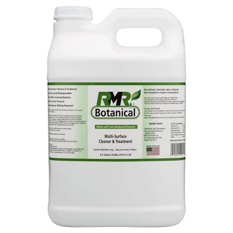 RMR BOTANICAL CLEANER TREATMENT 2 5Gal A 1 Supply Company