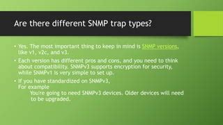 SNMP Simple Network Management Protocol PPTX