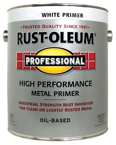 Rust Oleum Oil Based Interior And Exterior Metal Primer 1 Gal White VSHE1084698 7780 402