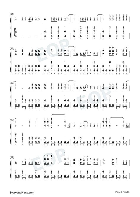 Lovesick Girls Blackpink双手简谱预览4 钢琴谱文件（五线谱、双手简谱、数字谱、midi、pdf）免费下载
