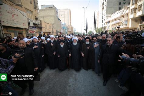 تصاویر راهپیمایی بزرگ فاطمیه در نجف با حضور آیت الله بشیر نجفی