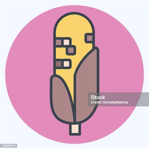 아이콘 옥수수 미국 원주민 상징과 관련이 있습니다 컬러 메이트 스타일 심플한 디자인 편집 가능 간단한 그림 0명에 대한 스톡 벡터 아트 및 기타 이미지 Istock