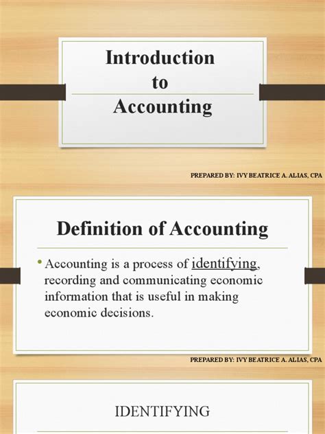 Lesson 1 Introduction To Accounting Pdf Accounting Business