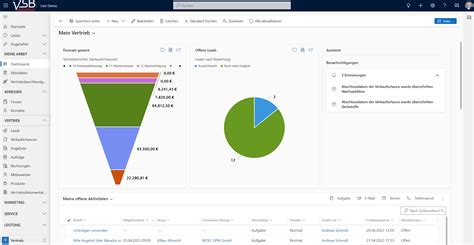 Übersicht über Microsoft Dynamics 365 Customer Engagement Vsb