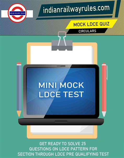 Quiz Ldce Mock Test Indian Railway Rules