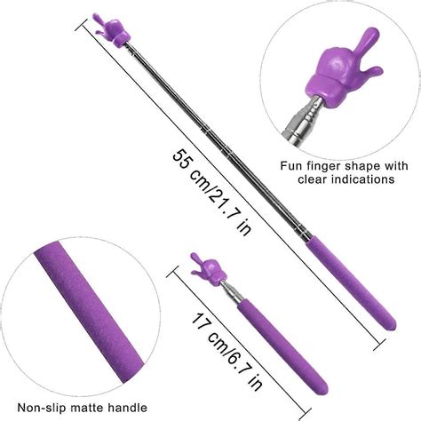 4pcs Telescopic Teachers Pointer Mini Hand Pointers Finger Pointer