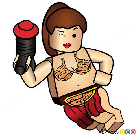 How To Draw Princess Leia Lego Starwars