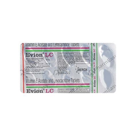 Evion Lc Strip Of 10 Tablets Uses Side Effects Dosage Composition