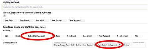 Submit For Approval Not Showing Up On Lightning Page Rsalesforce