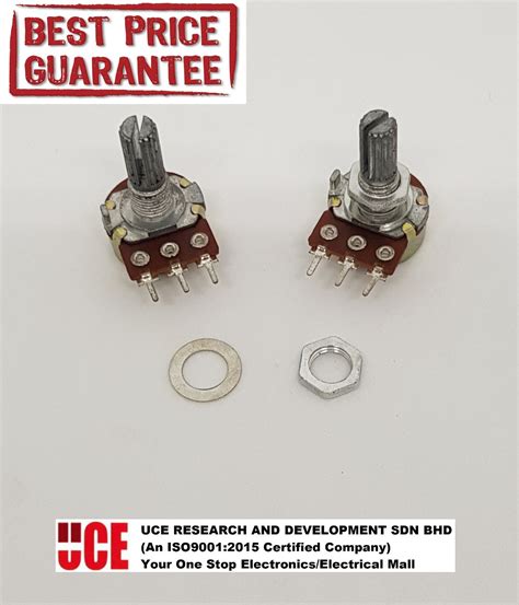 Wh148 Single Turn Potentiometer Variable Resistor 20mm 500 1k 2k 5k 10k 50k 100k 500k 1m Ohm