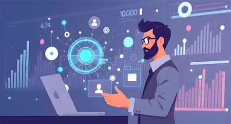 Ai Generated Business Leadership Illustration Featuring Ai Powered Data