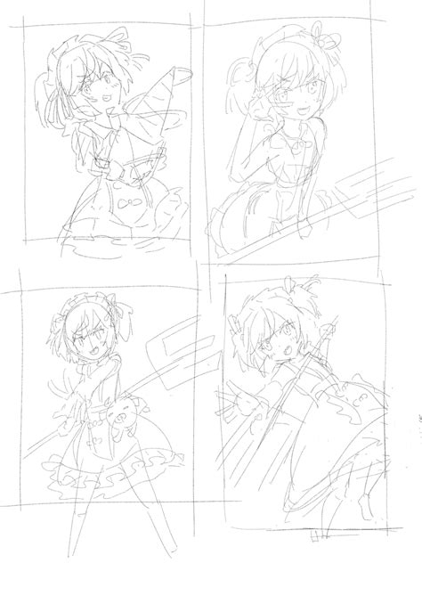 「田中ちゃんで大ラフ4種とカラーラフ2種💪 さいとうなおきのお絵描きドリル1日」すあすりーの漫画