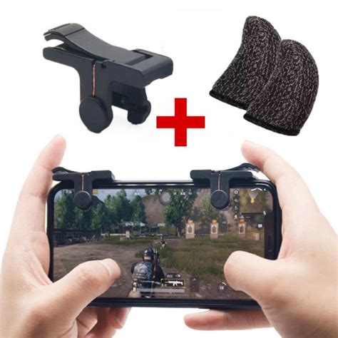 1 Pair Pubg Moible Controller Gamepad Trigger Pugb Mobile Game Pad Grip L1r1 Joystick For I