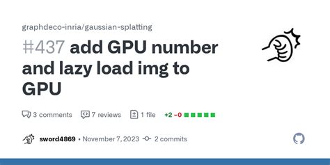 Add Gpu Number And Lazy Load Img To Gpu By Sword4869 · Pull Request 437 · Graphdeco Inria