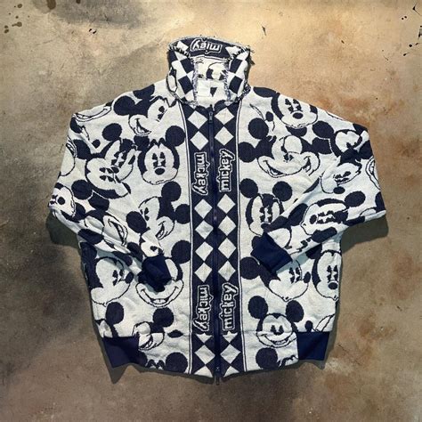 Mickey Mouse × Vintage Rare Vintage Aop Mickey Mouse Drug Rug Type Sweatshirt Grailed