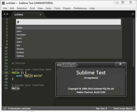 Goto Symbol For Shell Script Bash Broken In 3103 Technical Support
