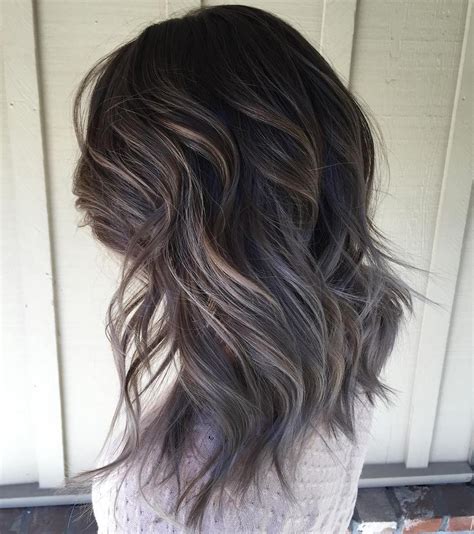 45 Ideas Of Gray And Silver Highlights On Brown Hair