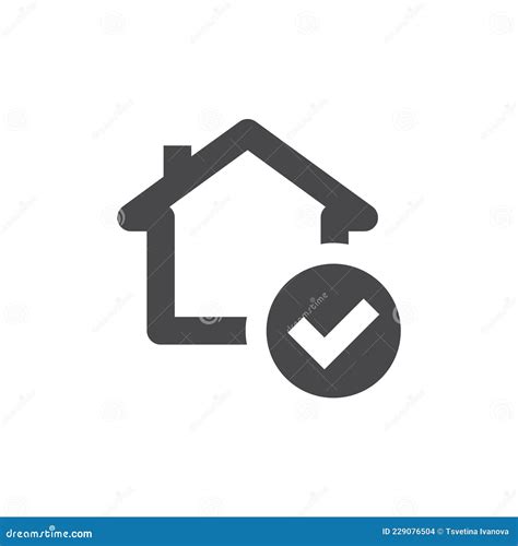 Checkmark Black Icon Consent And Approval Symbol Cartoon Vector