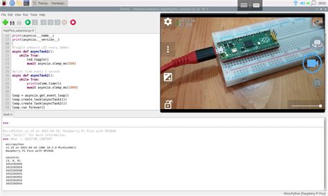 Hello Raspberry Pi Raspberry Pi Picomicropython Uasyncio