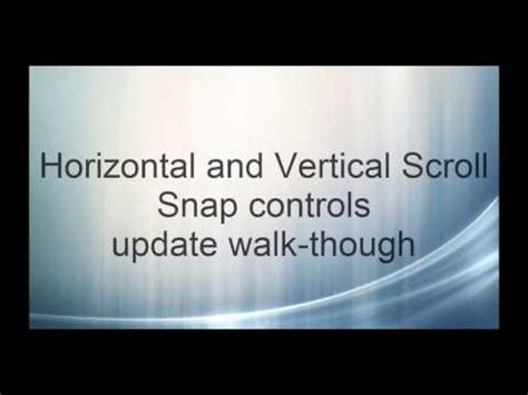 Horizontal Scroll Snap Unity UI Extensions GitHub Io