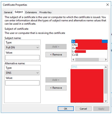 Iis Create Certificate Signing Request Csr With Subject Alternative