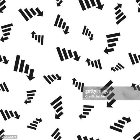 Decreasing Graph Seamless Pattern Icons On White Background High Res Vector Graphic Getty Images
