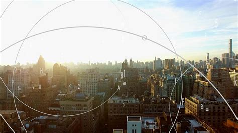 Data Stream Network Collecting Cloud Storage Information Of Urban City Metropolis 25547576 Stock