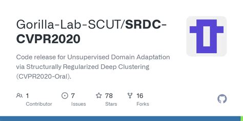 Github Gorilla Lab Scut Srdc Cvpr Code Release For Unsupervised